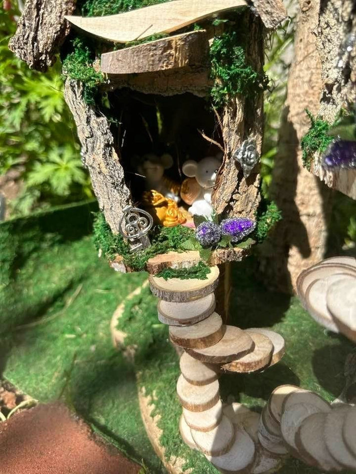 Large Handmade Fairy Garden Home Mystical! large fairy garden large ou ...
